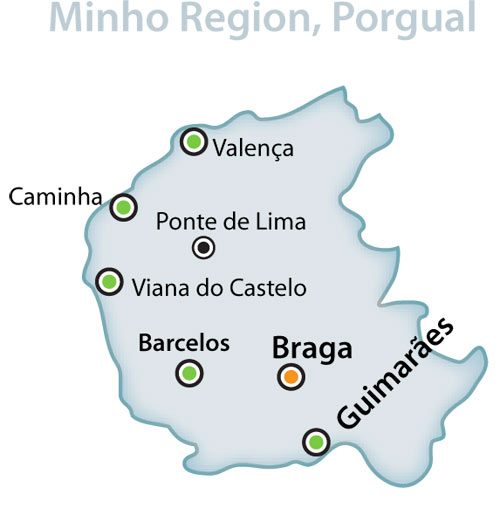 Minho Map | Wandering Portugal
